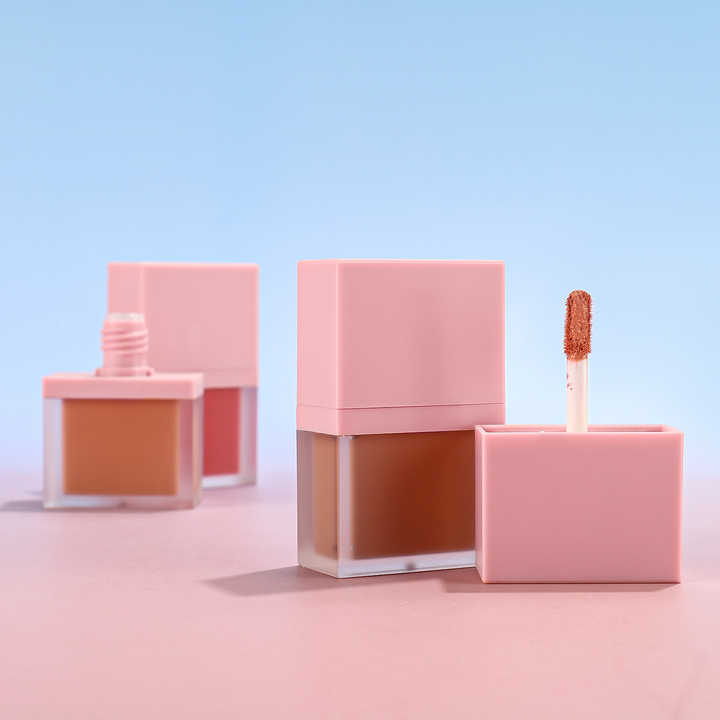 Cute Rectangular Matte Lipstick Private Label Vegan Hydrating Glossy ...