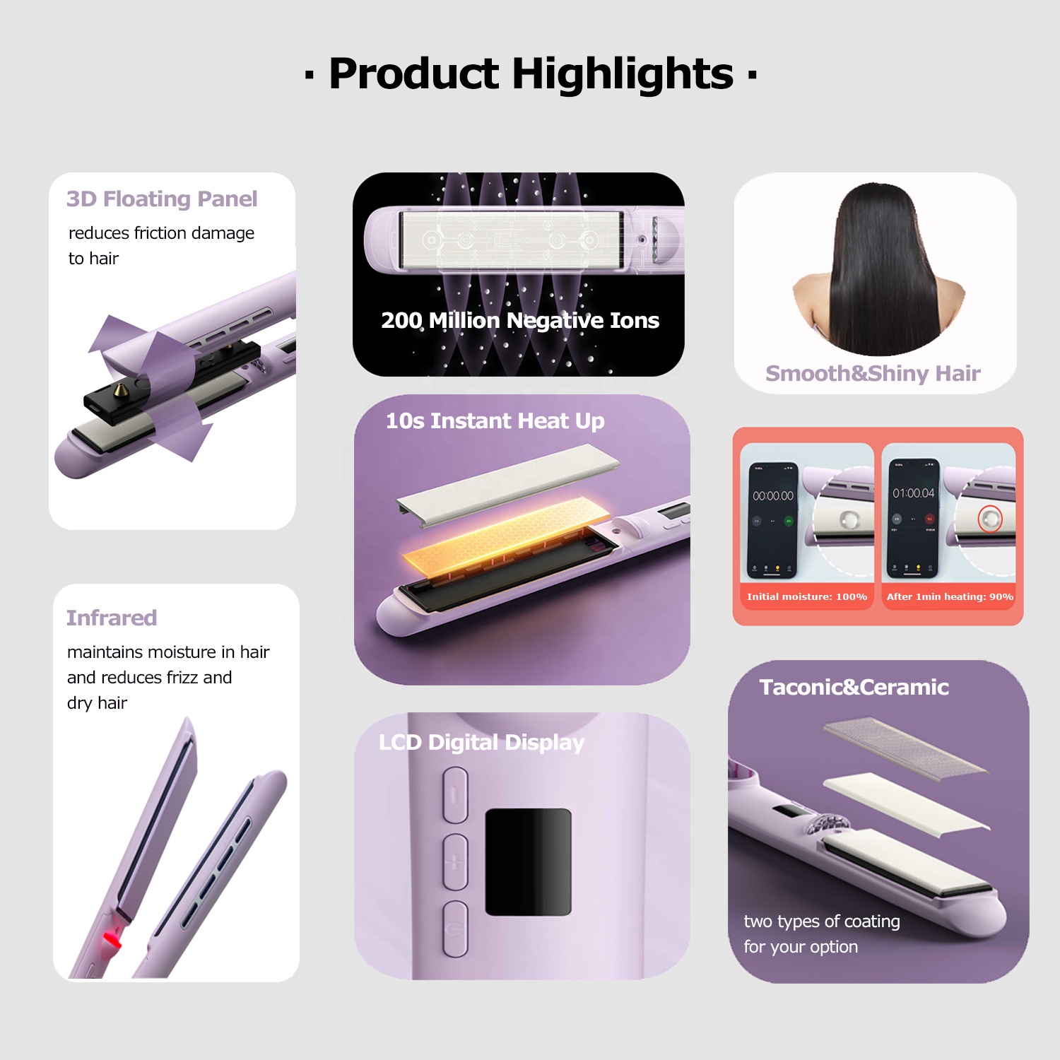Wholesale Lizze Hair 3-in-1 Curling Flat Iron | Alibaba.com