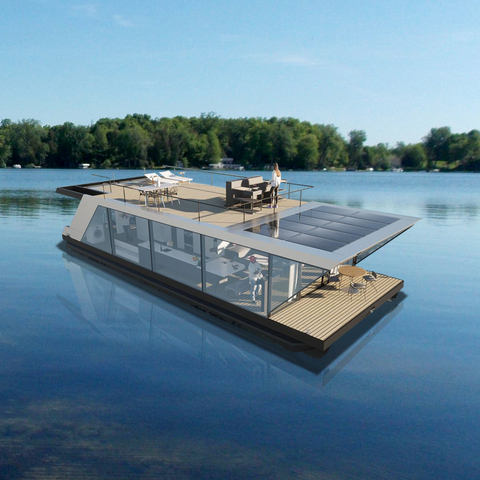 Modern Mobile Home On The Water Modular Home Small Floating Homes Tiny ...