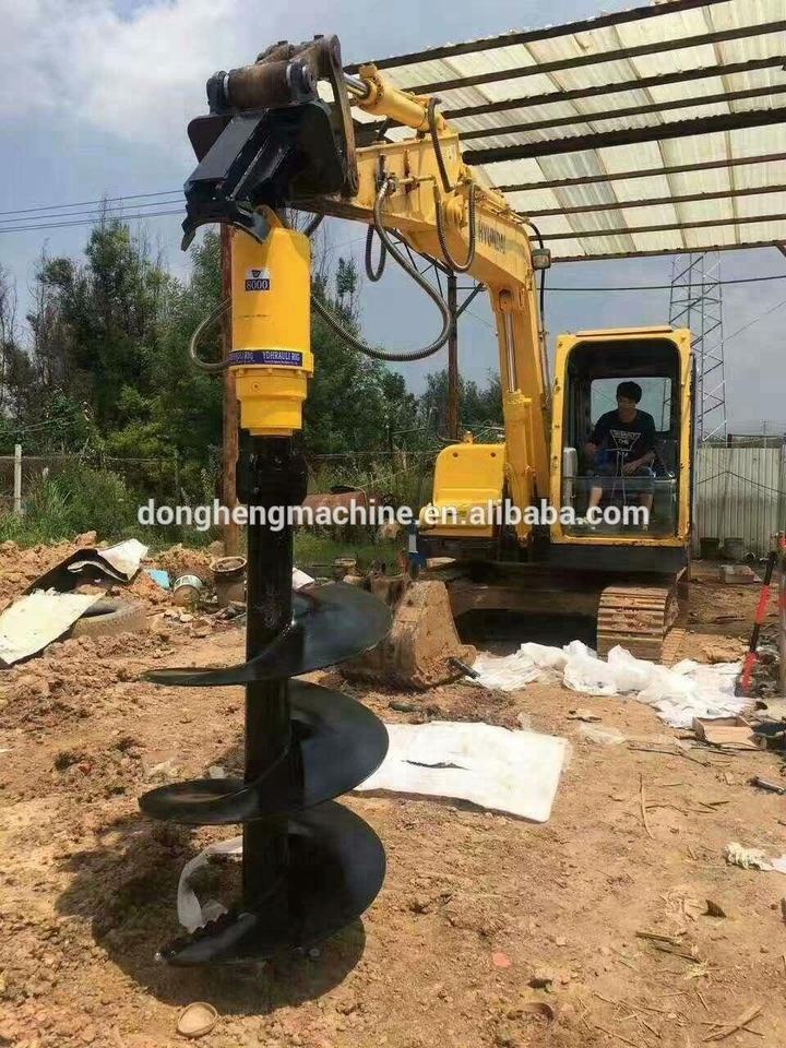 KINGER Mini Excavator Earth Auger Drill Bit Hydraulic Auger Hot Sale ...