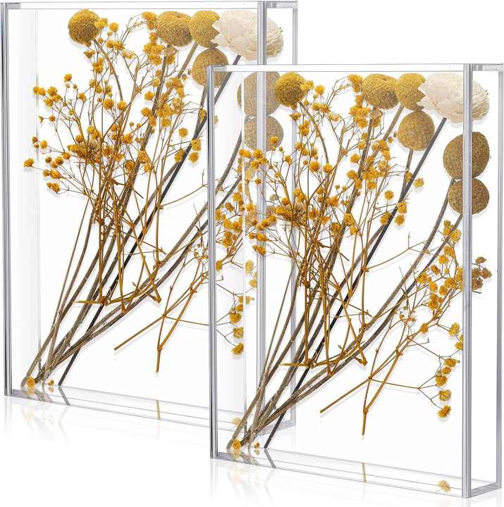 Clear Acrylic Shadow Box Display Cases Frame DIY Wedding Memory Box ...