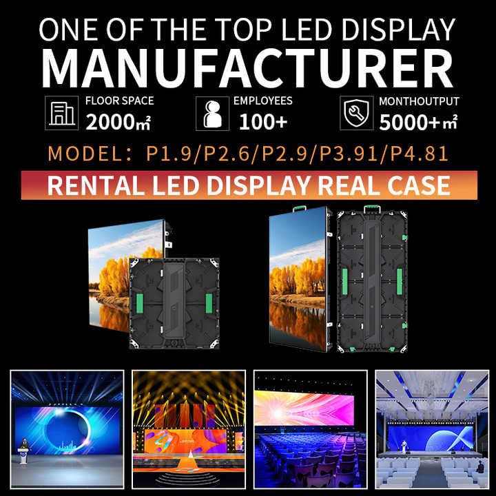 P2.6 P2.9 P3.9 Event Rental Indoor Led Display Pantalla Outdoor Small ...