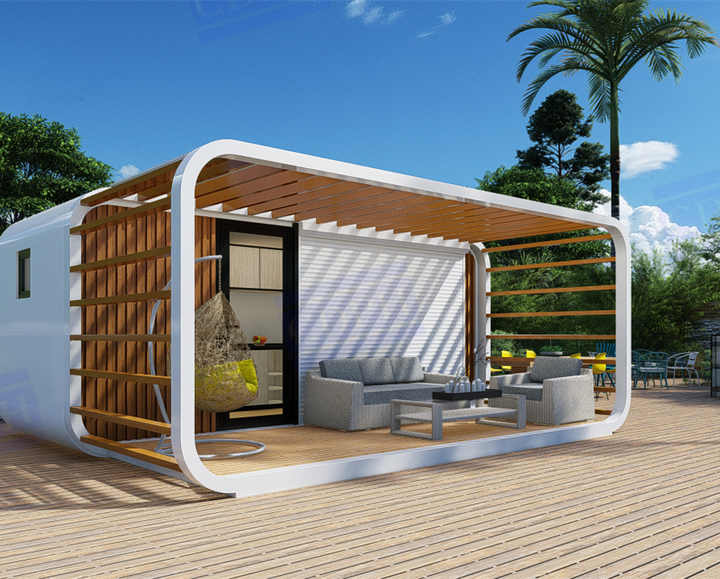 Prefabricated Modular Tiny apple Cabin Container Living House for Hotel ...