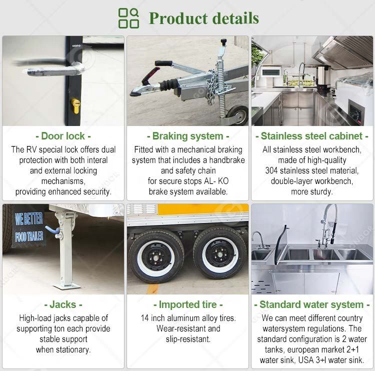 Catering Yellow Kitchen Equipment Scooter Hotdog Mobile Cart Food Truck ...