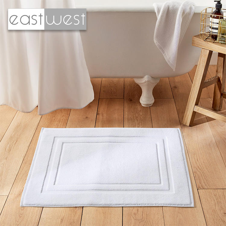 100% Cotton Luxury Hotel Style Bathmat - Jacquard Design