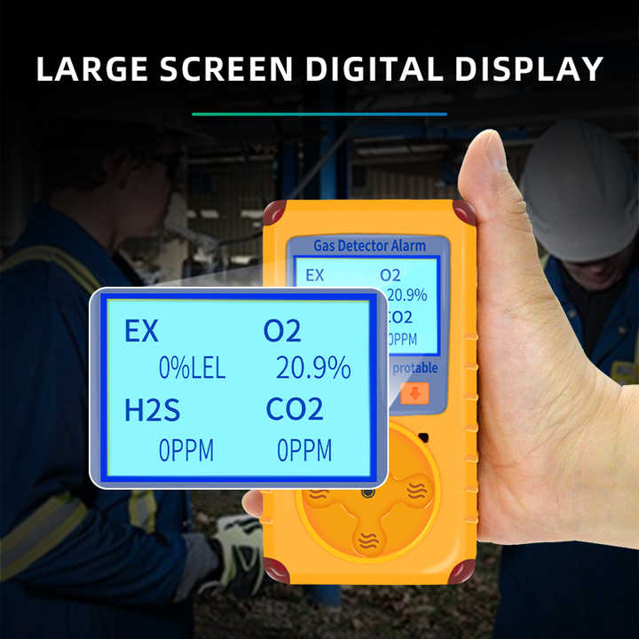 Industrial Explosive Poisonous Confined Space LEL Qrae Multigas Portable Gas Detector| Alibaba.com