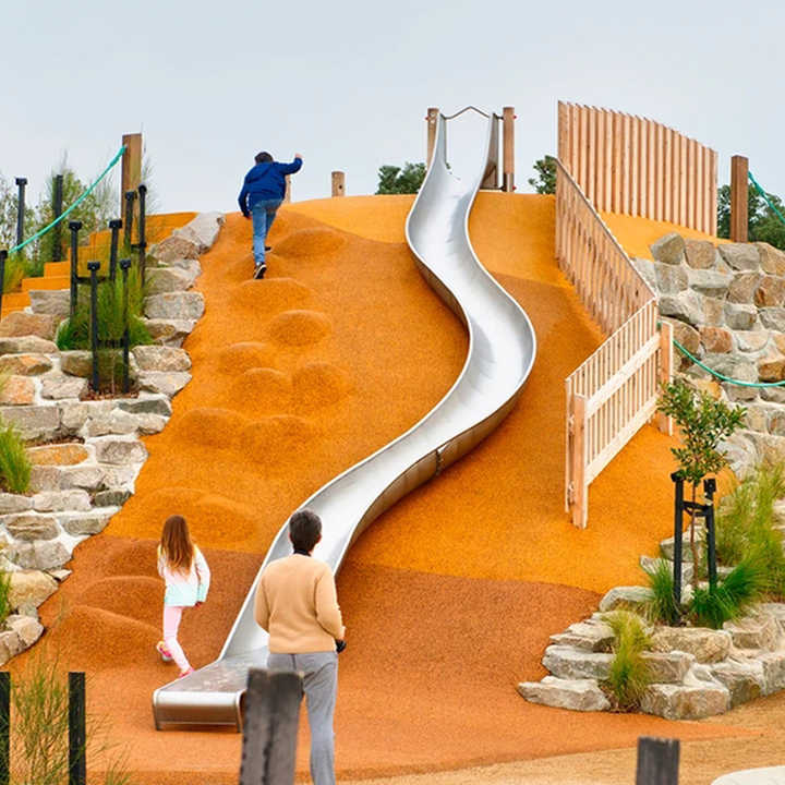 Bespoke Stainless Steel Slide - Durable Outdoor Playground