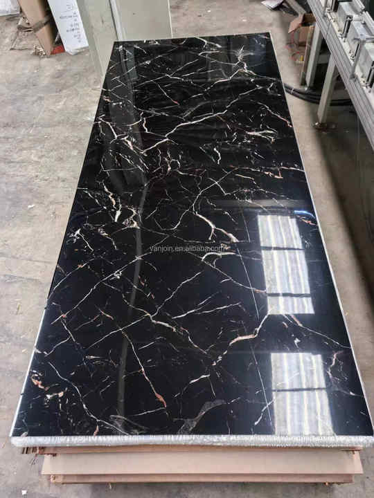 Black Marble Panel WPC Wall Panel Indoor Decoration Cladding Deco ...