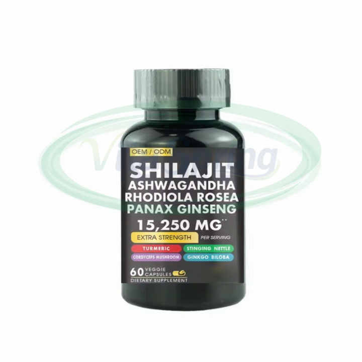 VitaSpring Oem Shilajit Ashwagandha Rhodiola Rosea Panax Capsules ...