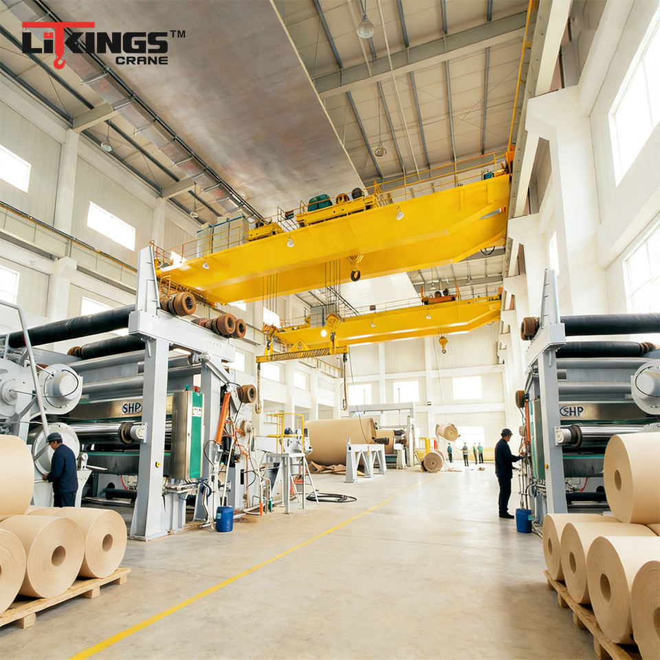 QE Double Trolley Double Girder Bridge Crane with Motor for Workshop ...