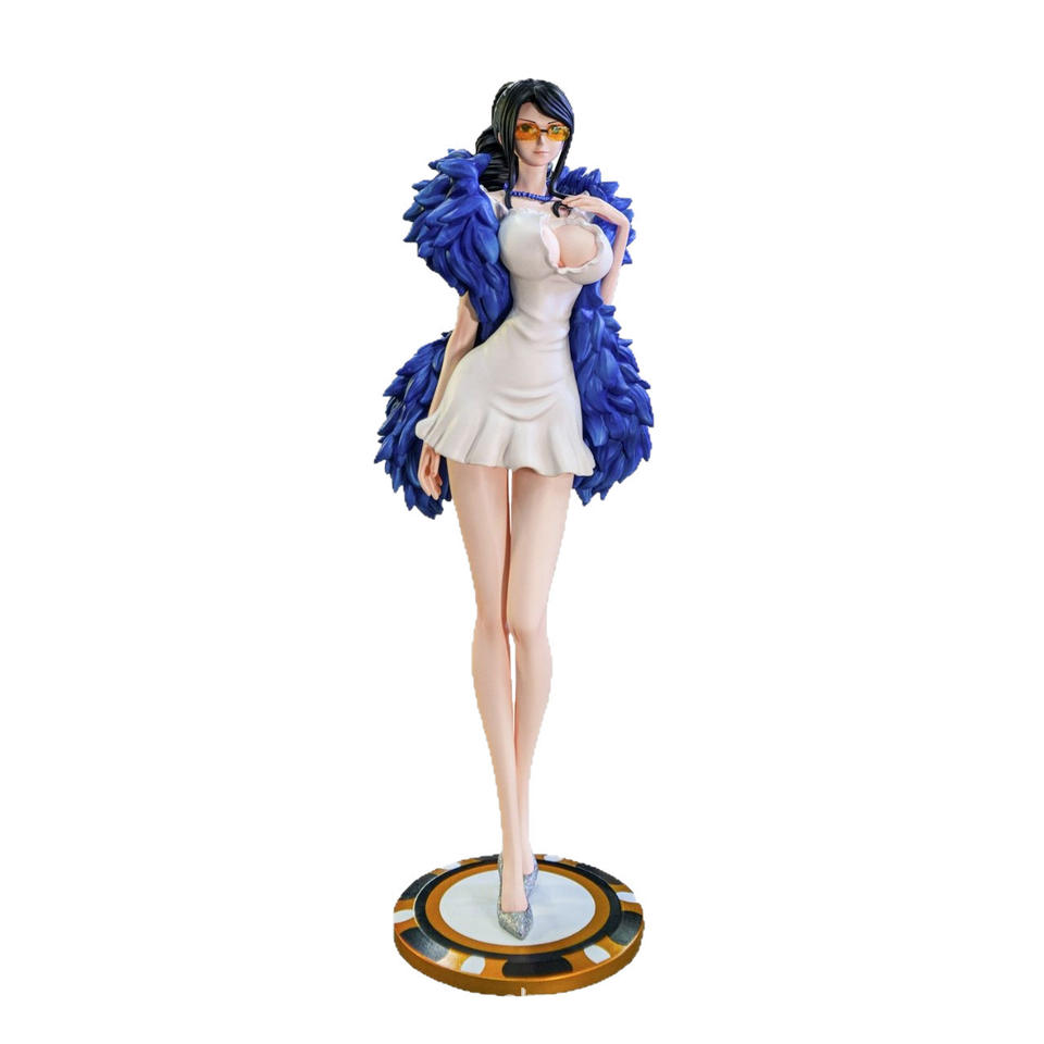 31cm One Pieced Nico Robin Film Gold White Dress PVC Anime Figure ...