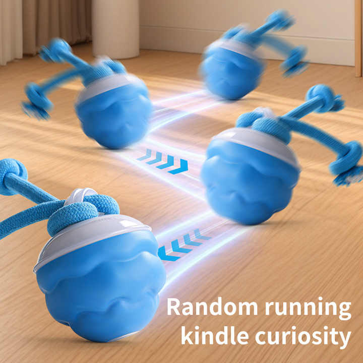 2025 New Smart Rolling Chew Ball for Dogs TPR and PC Material Electric ...