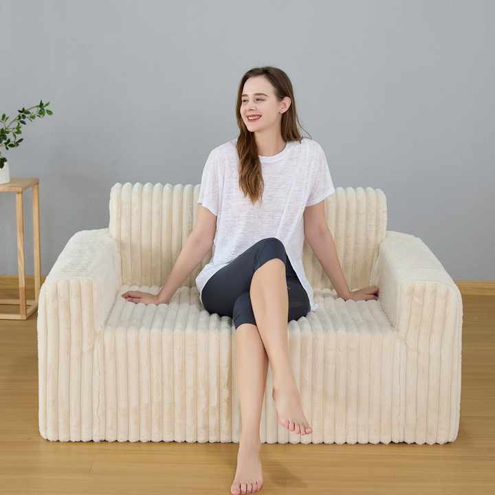 Luxury Modern Soft High Density Sponge Double Size Bean Bag Sofa Chair ...