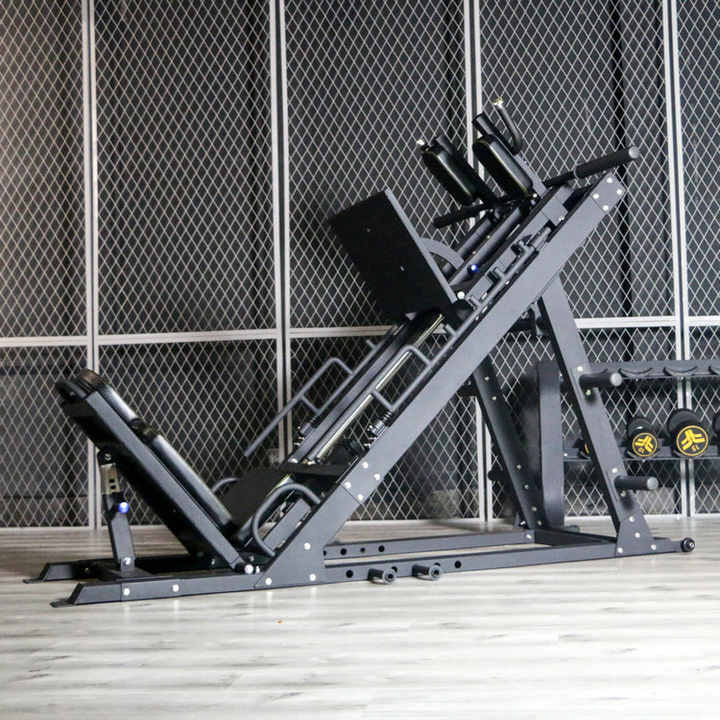 Fitness Lateral Leg Press Hack Squat Power Rack - 45° Machine