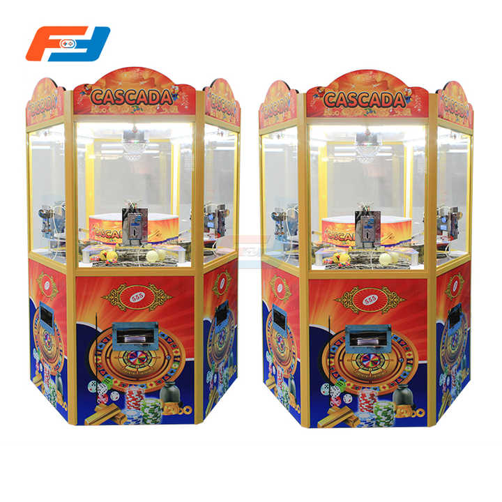 Attractive 1/6 Players Coin-Operated Token Pusher with Coin Redemption ...