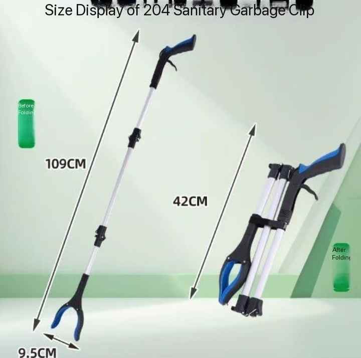 32" Long Trash & Garbage Picker Grabber, Lightweight Aluminium ...