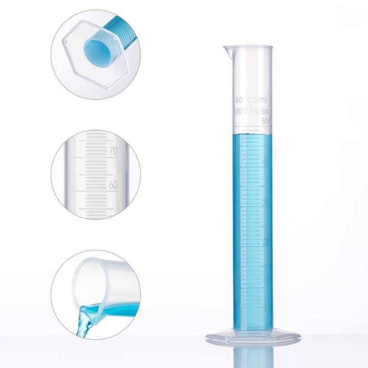 2024 New KRC Translucent Plastic Measuring Cylinder Graduated Cylinders ...