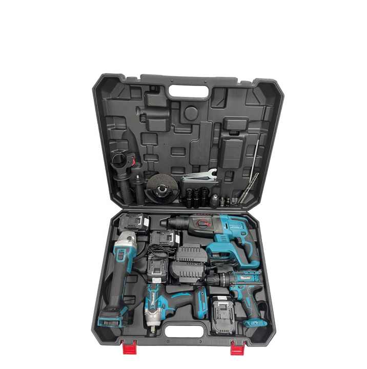 Brushless Tools Set Impact Rotary Hammer Combo Kits Cordless Drill Set ...