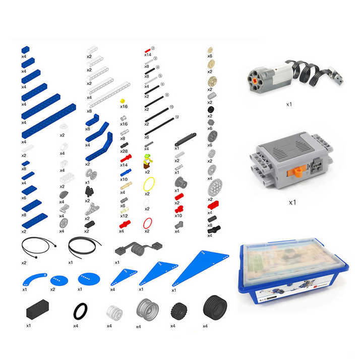 396PCS Power Machine Dacta Simple Motorized Mechanisms