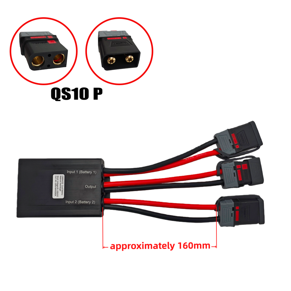 40-100V 200A Dual Battery Pack Balance Parallel Module Connect Two ...