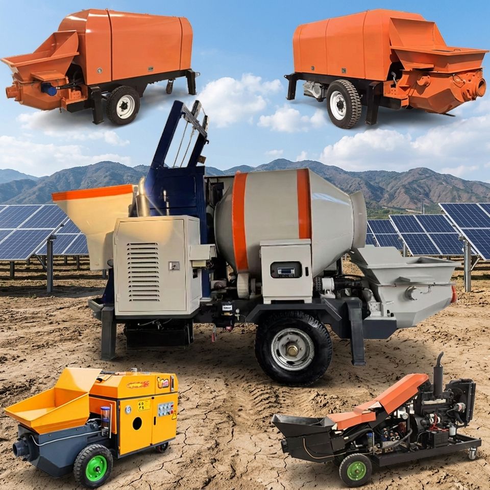Model Electric Diesel Pump For ConcreteConcrete Pump With Concrete ...