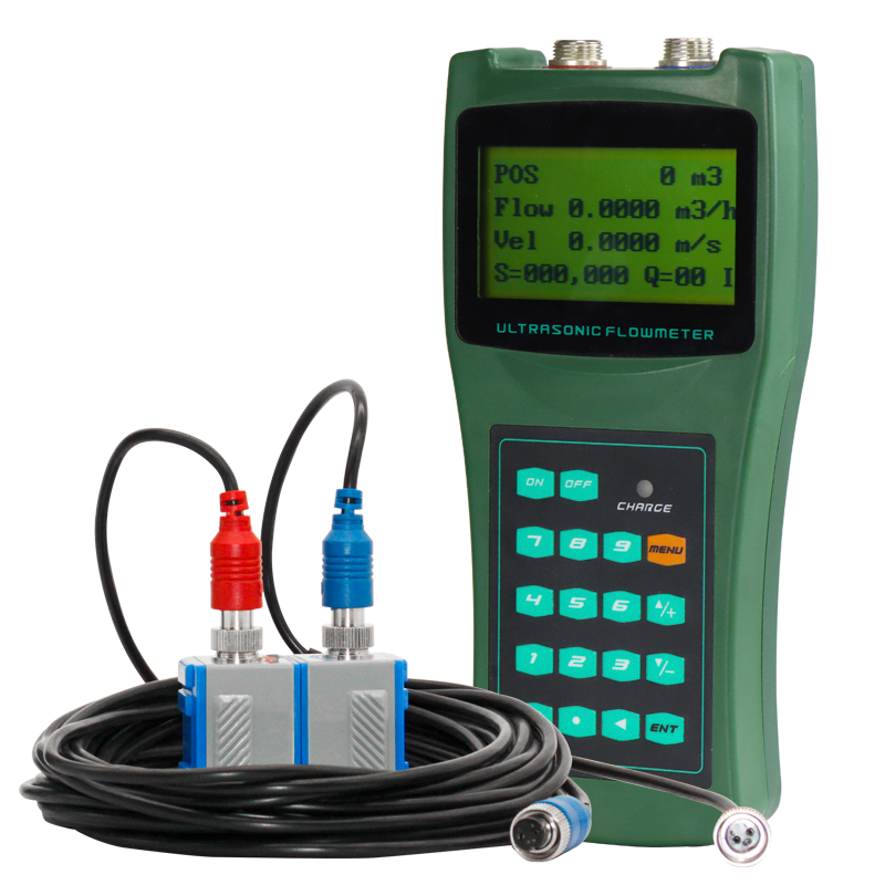 Non-invasive Ultrasonic Flow Meter Clamp-on Type Portable Liquid Flow ...