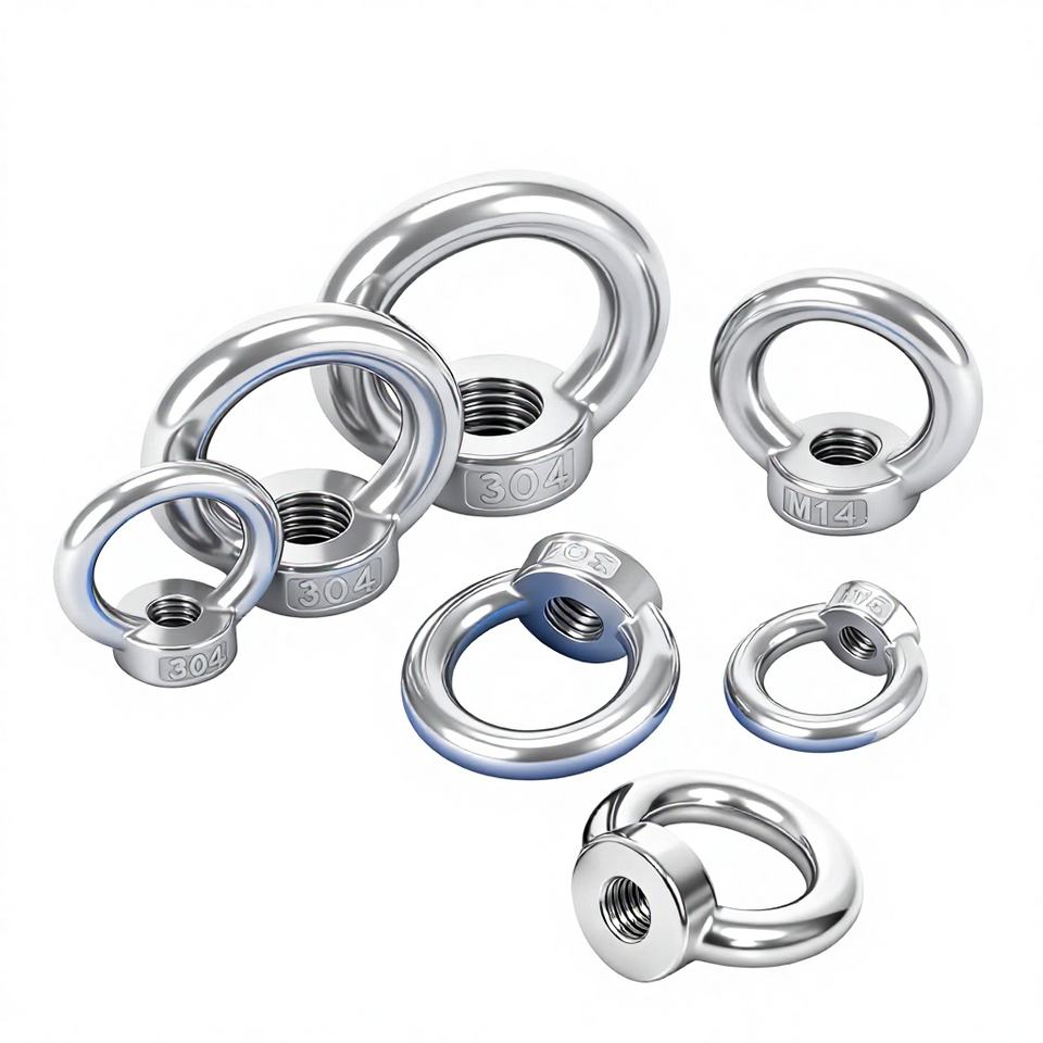 304 Stainless Steel Class a Polished Eye Nut Marine Swivel Bolt M6-M36 ...