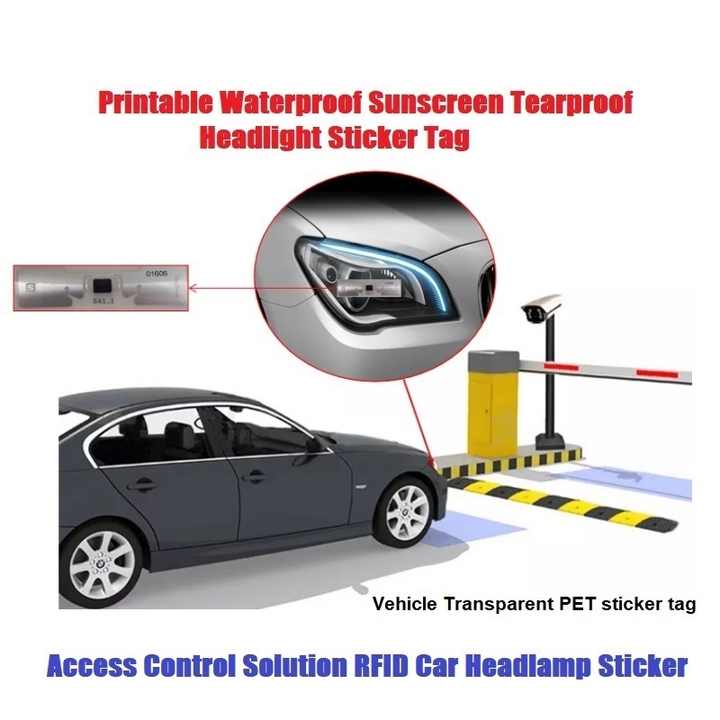 Waterproof UHF RFID Windshield Tag Sticker Print Logo Sunscreen ...