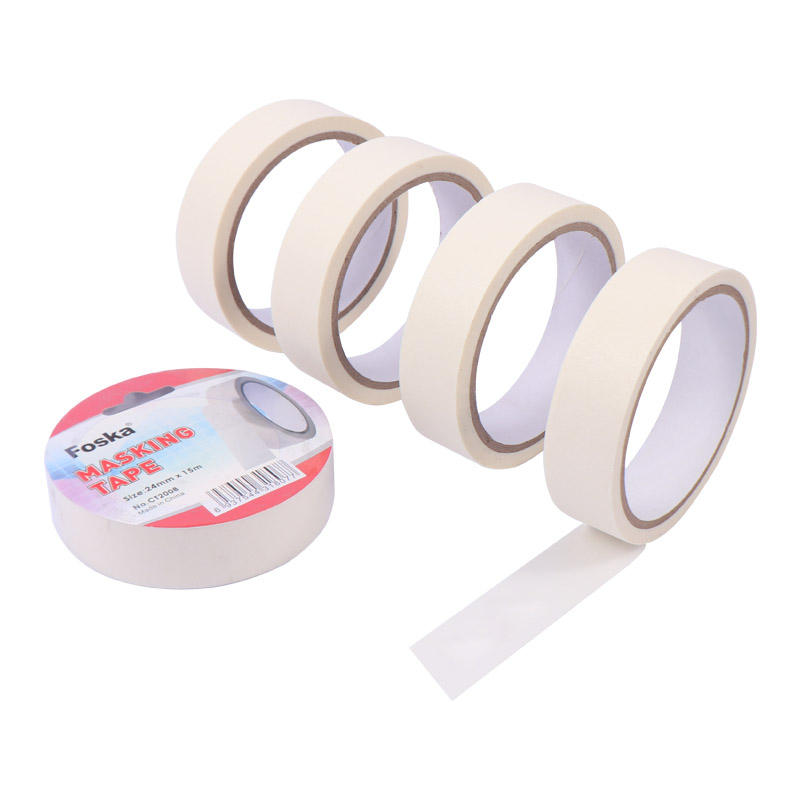FOSKA High Quality Self-adhesive White Masking Tape for General Purpose ...