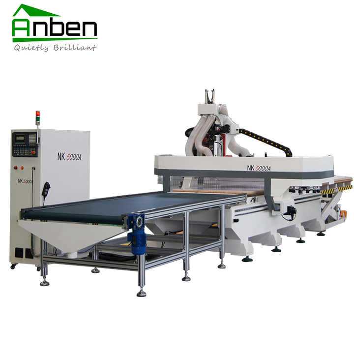 Anben Auto loading and unloading table cnc router nesting,panel furniture machine production ...