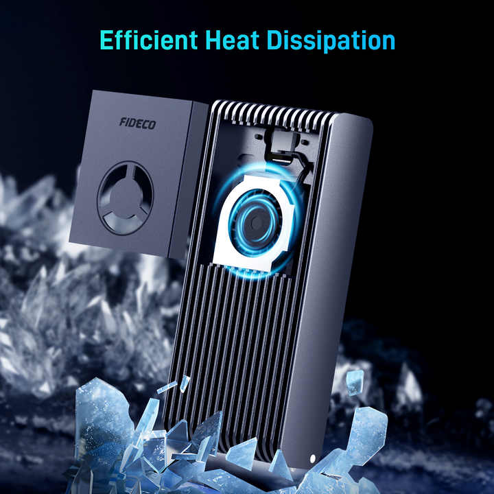 FIDECO 40gbps M.2 Nvme Enclosure - Fast & Reliable Storage