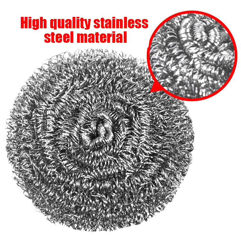 Stainless Steel Scourer Sponge - Heavy Duty Kitchen Cleaning