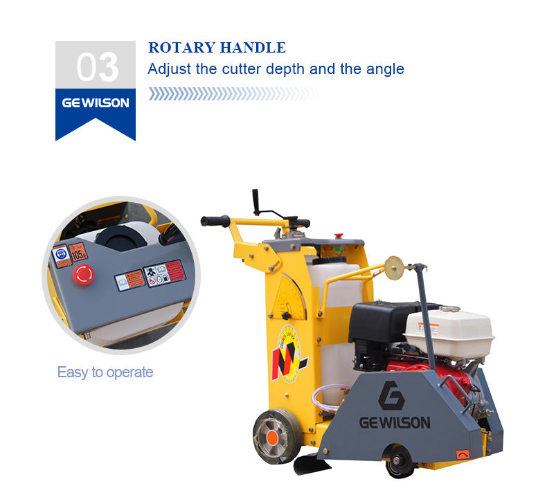 19" Petrol Petrol/Diesel Concrete Cutter Concrete Saw Cutter Asphalt ...