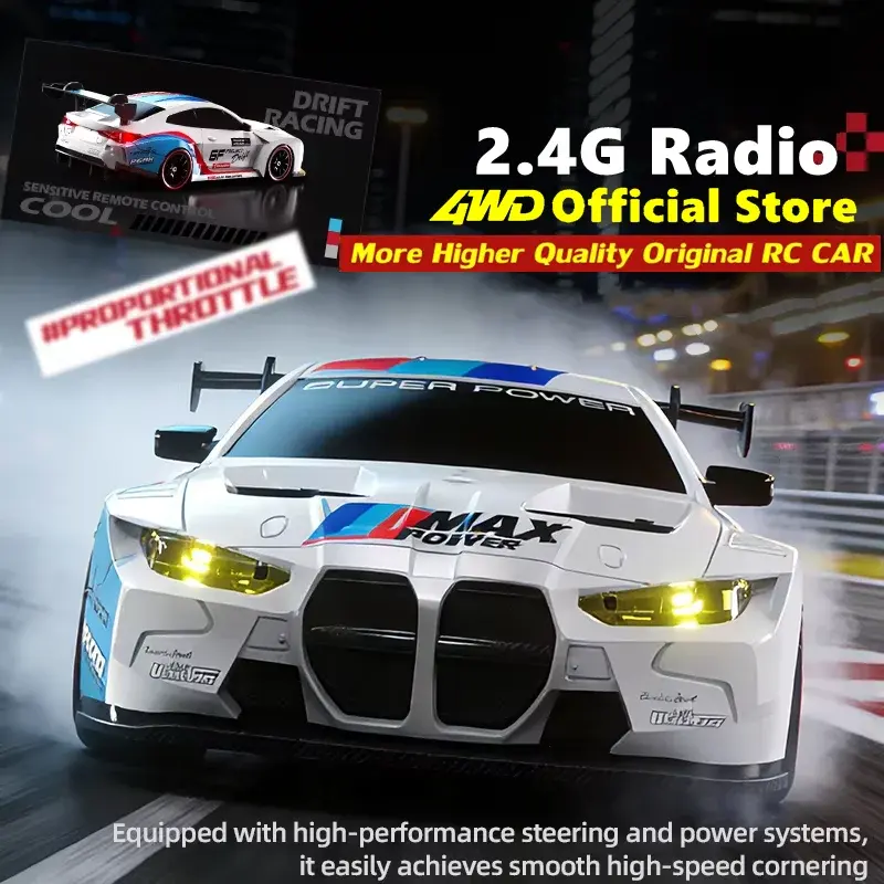 4WD RC Car Remote Control 24G Radio High Speed Drift Racing Monster 4x4 ...