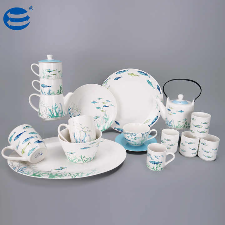 Blue Ocean Theme Decal Dinnerware - Quality & Eco-friendliness