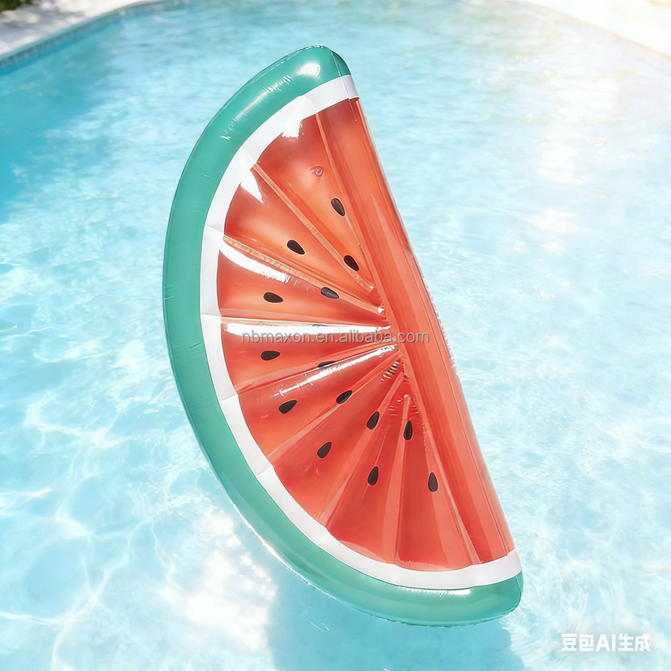 Inflatable Watermelon Pool Float Swimming Raft Lounger Beach Swim Ring ...
