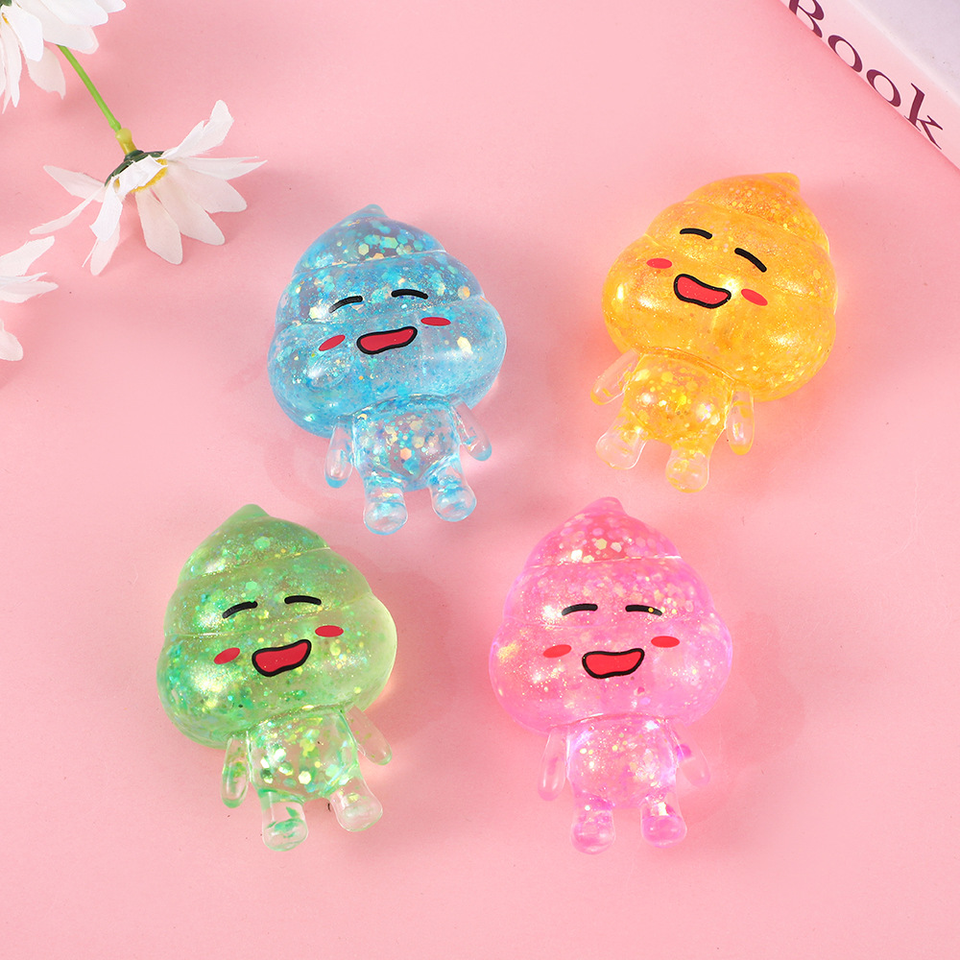New Maltose Alien Stress Relief Toy Funny Poop Silicone Squishy Toy ...