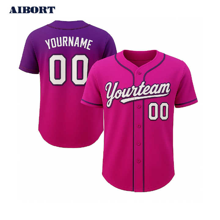 Aolan Custom Gradient Color Baseball Jersey Professional Sports ...