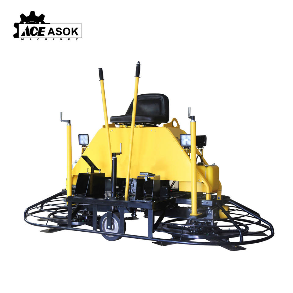 ART96 Gasoline-Powered Hydraulic Ride-On Power Trowel with Concrete ...