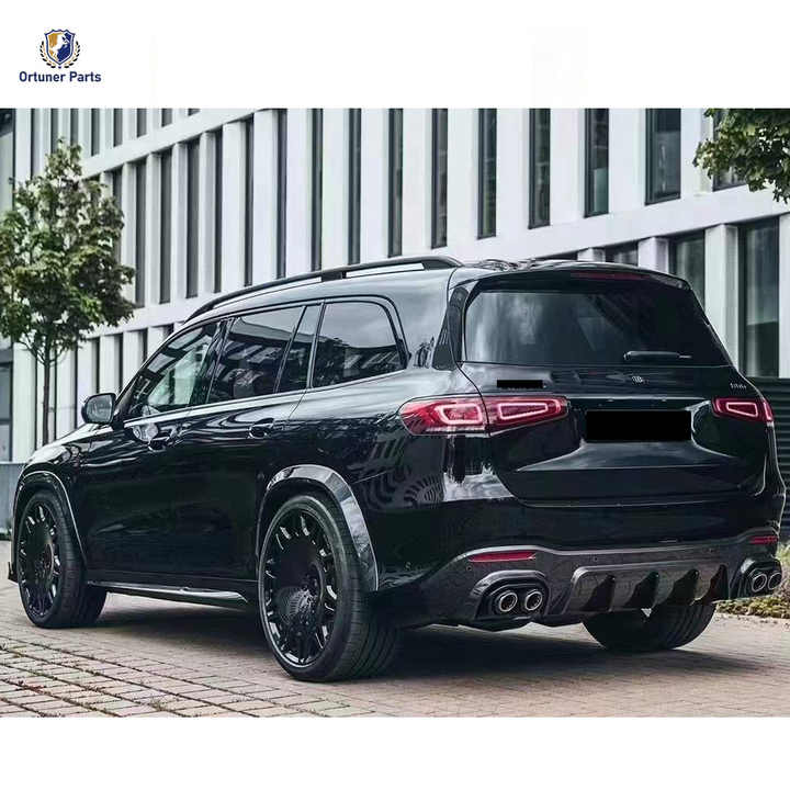 Mercedes-Benz GLS63 X167 Carbon Fiber Body Kit B Style Front Lip Grill ...