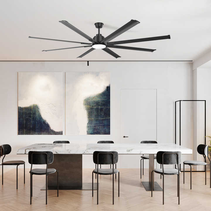 84 Inch Ceiling Fan With Light High-end Big Size 8 Blade Ceiling Fan ...