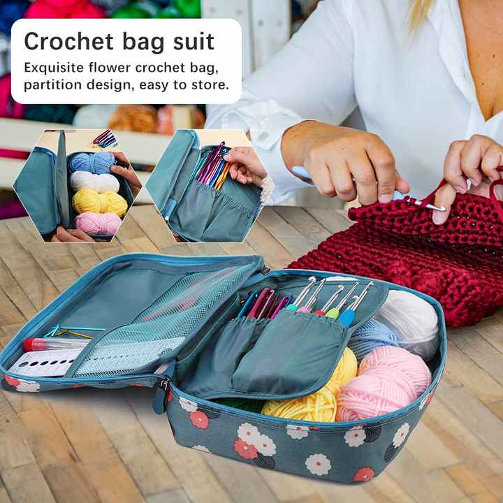 Crochet Kit for Beginners - Complete DIY Yarn Craft Set