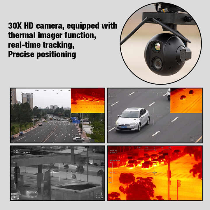 30X EO/IR Dual Sensor Drone Zoom Camera with 360° Rotation