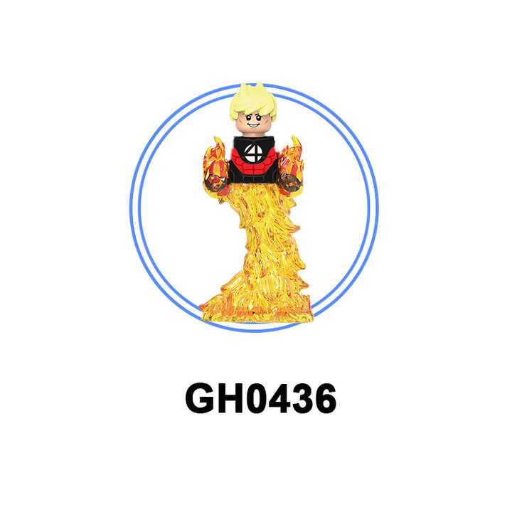 G0158 Fantastic Four Invisible Woman Thing Human Torch Mini Assembled ...