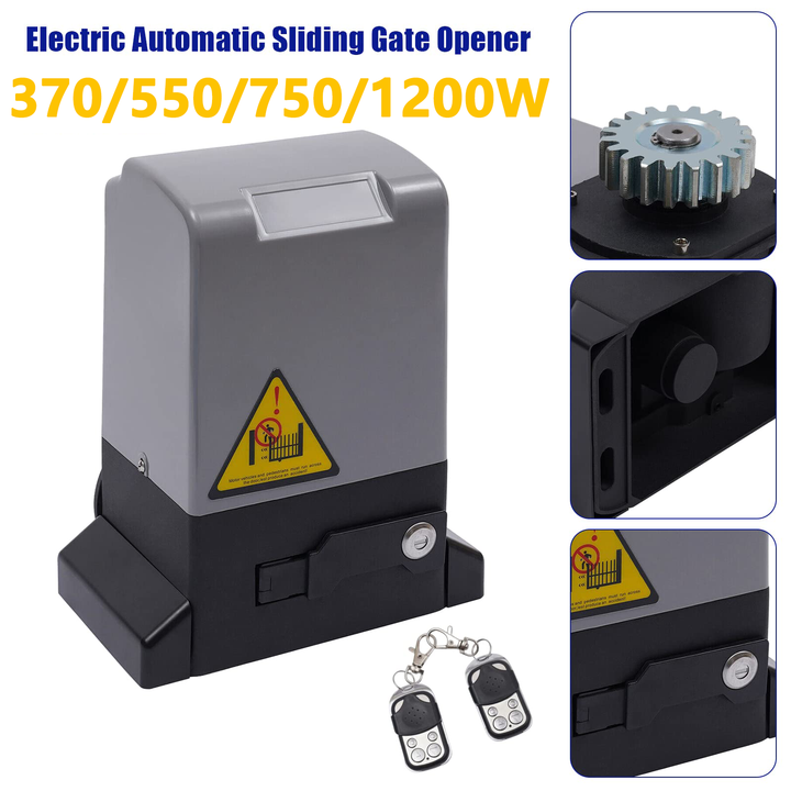 2000kg AC Sliding Gate Motor Operators 1200w Wifi Aluminium Slide Gate ...