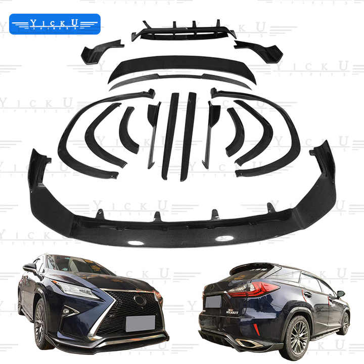 ART Body Kit Carbon Fiber Front Lip Side Skirt and Rear Lip Spoiler ...