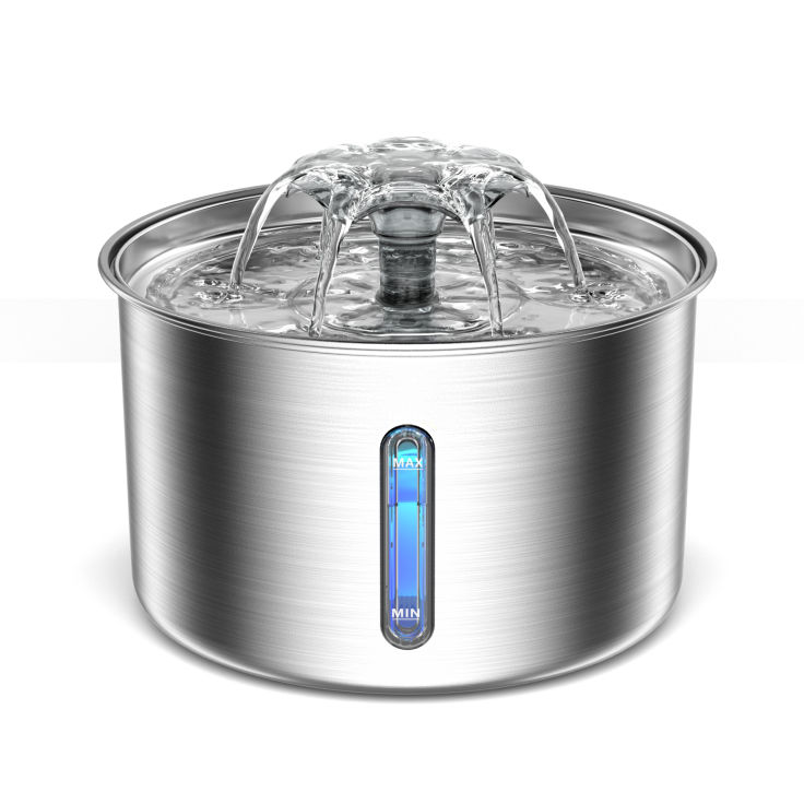 Automatic Rechargeable Indoor Cat Drinking Fountain with Stainless ...
