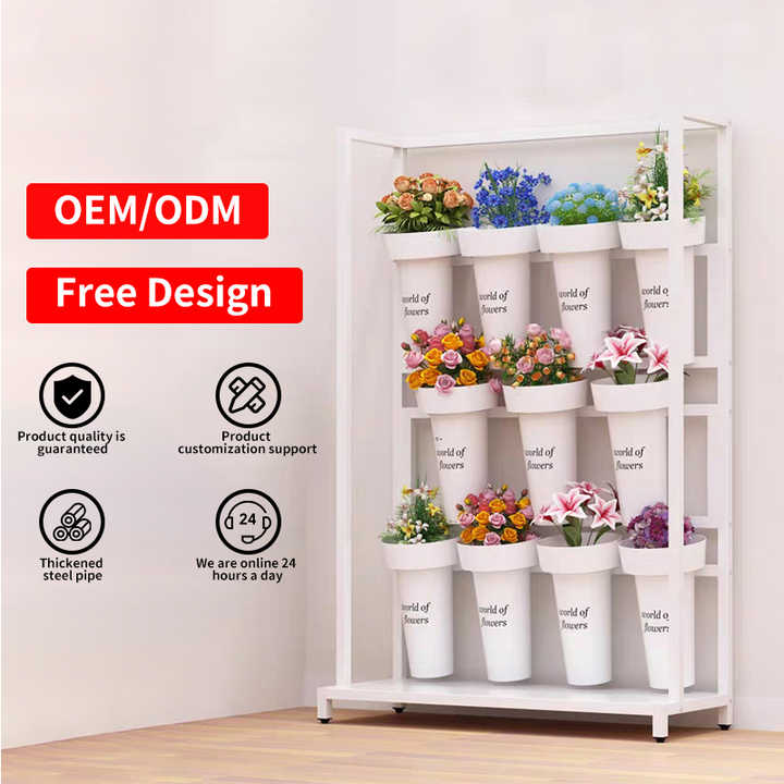 Simple and Modern Eco-Friendly Bucket Racks Multi-Layered Ironwork ...