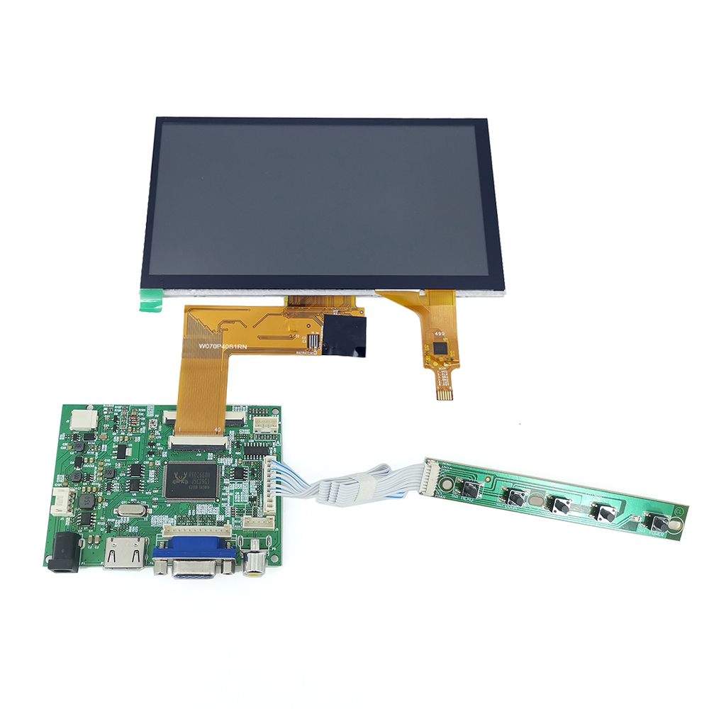 China Low Price TFT 800x480 RGB TTL 40PIN 7 Inch Capacitive Touch Screen Lcd Display Panel ...