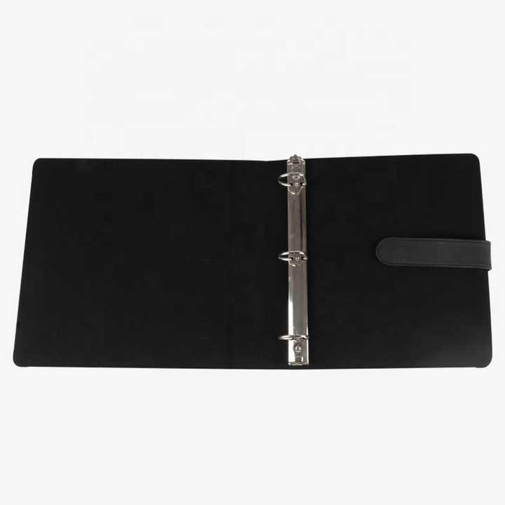 Customized A4 Size Photo 3 Hole 3 Ring Leather Cover Binder
